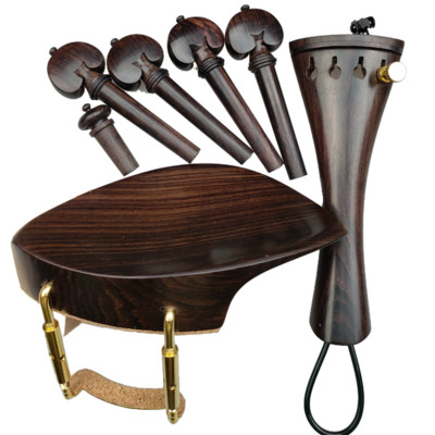 4/4 chin rest w/clip cork tail string trimmer ebony full size violin ...
