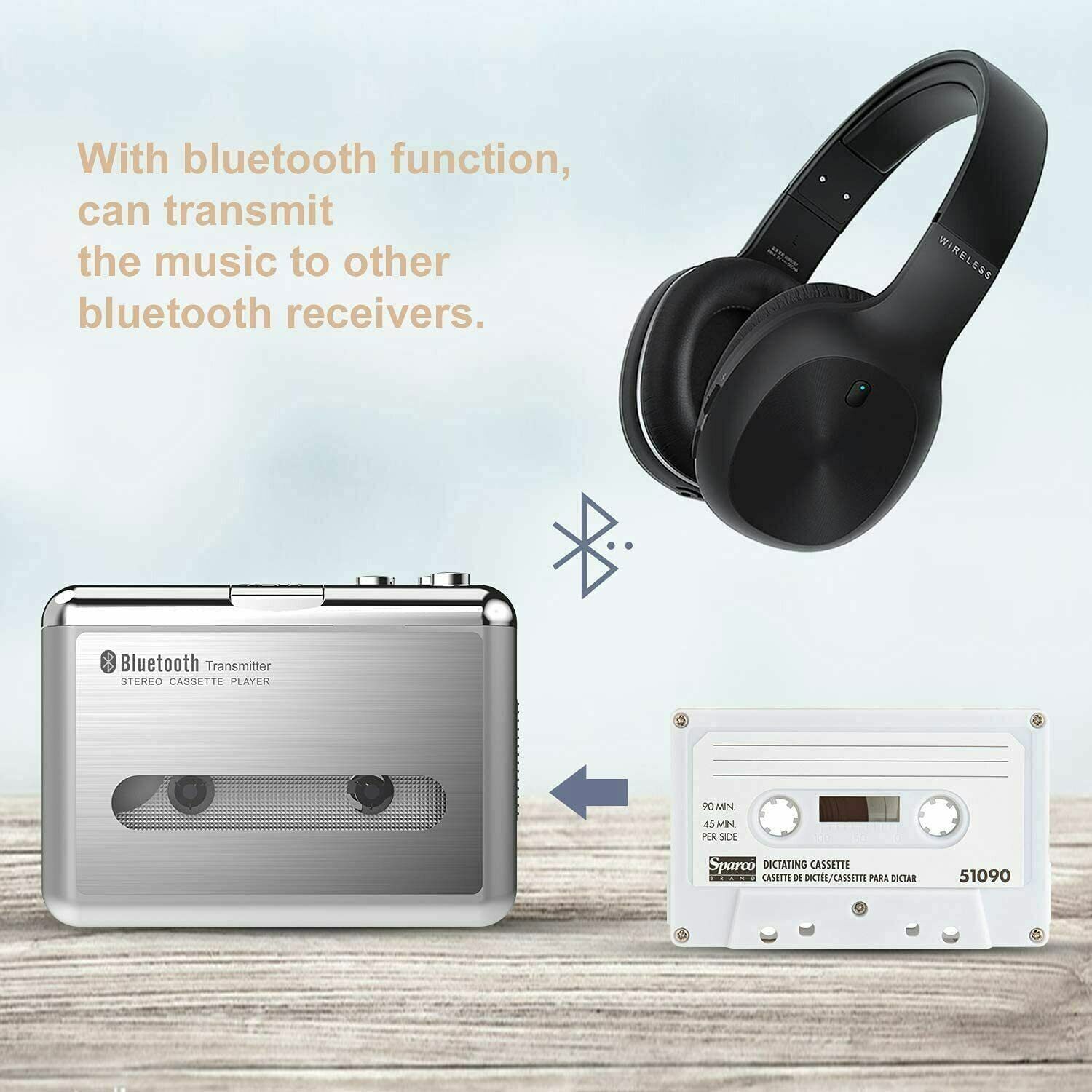 Bluetooth Walkman Cassette Player Bluetooth Transfer Personal Cassette ...