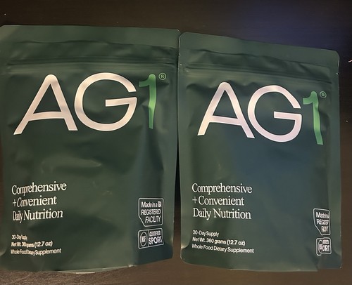 AG1 Athletic Greens - Powder 12.7oz 360g - 60 Day Supply 2 Bags Free ...