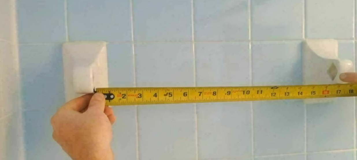 24 Inch Replacement Towel Bar Cut to Fit Plastic Spring Loaded End ...