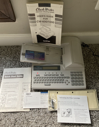 Brother CW600 Check Writer Electronic Check System Parts Only - Non ...