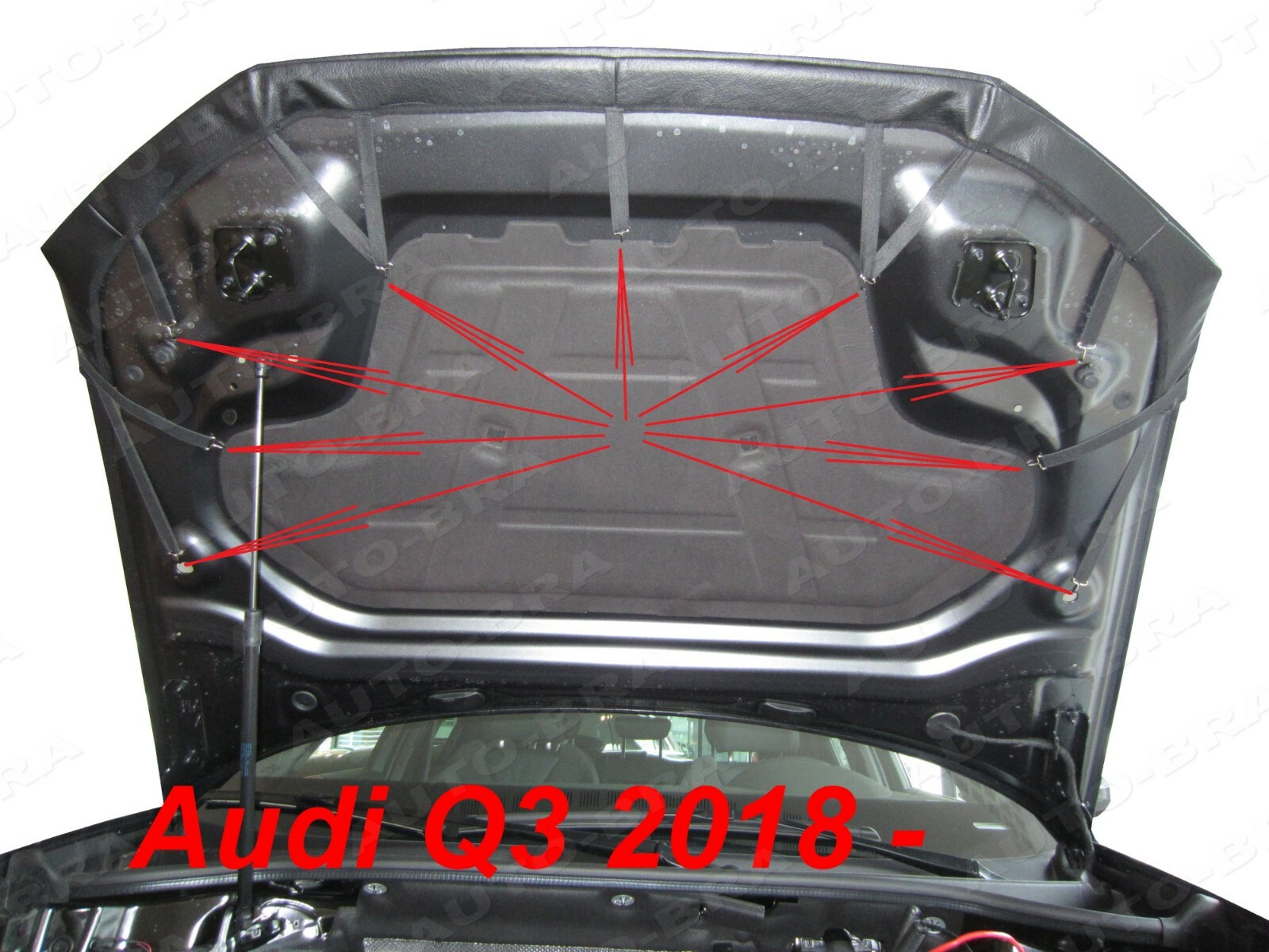 CAR HOOD BONNET BRA fit Audi Q3 F3 since 2018 NOSE FRONT END MASK ...