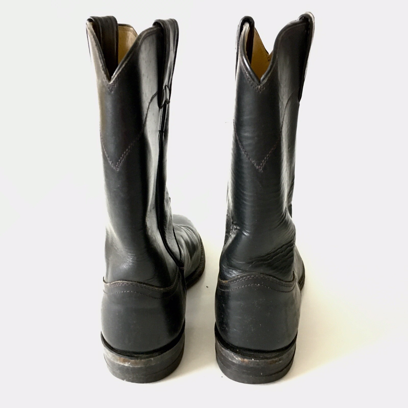 Justin Ropers Men's Leather Cowboy Boots Style 3133 B… - Gem