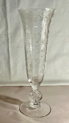 Cambridge Crystal Chantilly 12" Keyhole Vase | eBay