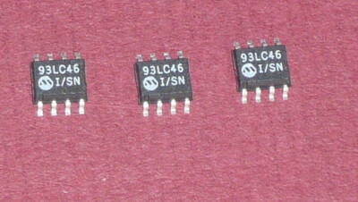 3 circuits intégrés 93LC46 1 Kbit low voltage serial Electrically ...