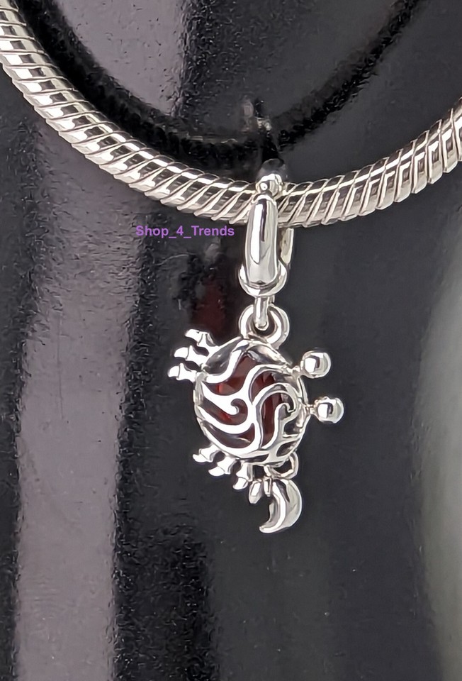 New 100% PANDORA Brand 792694C01 Disney The Little Mermaid Sebastian ...