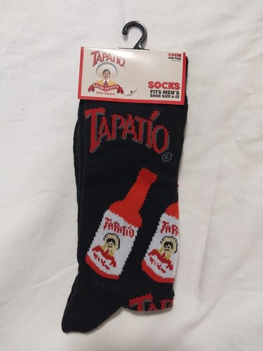 Tapatio Hot Sauce Novelty Crew Socks Size 6-12 New | eBay
