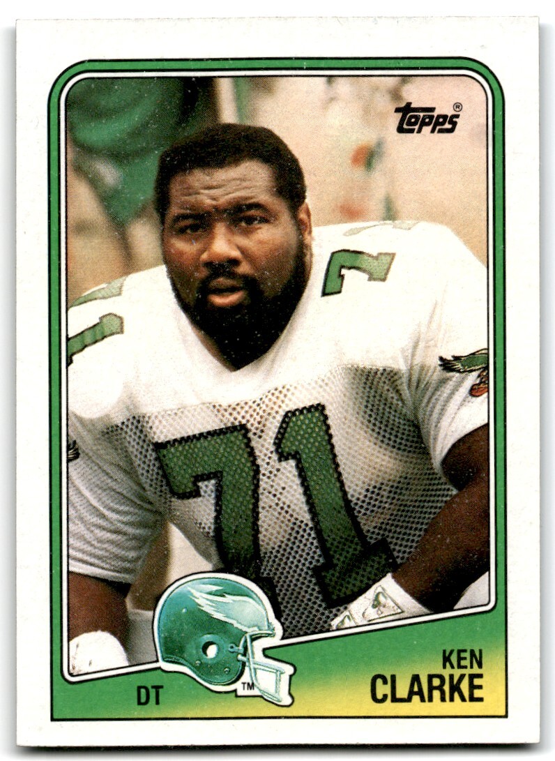 1988 Topps Ken Clarke Football Cards #242 | eBay