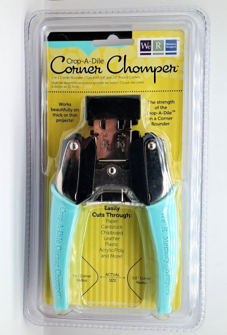 Crop-A-Dile Corner Chomper Rounder 1/4" 1/2" We R Memory Keepers Papercraft NEW | eBay