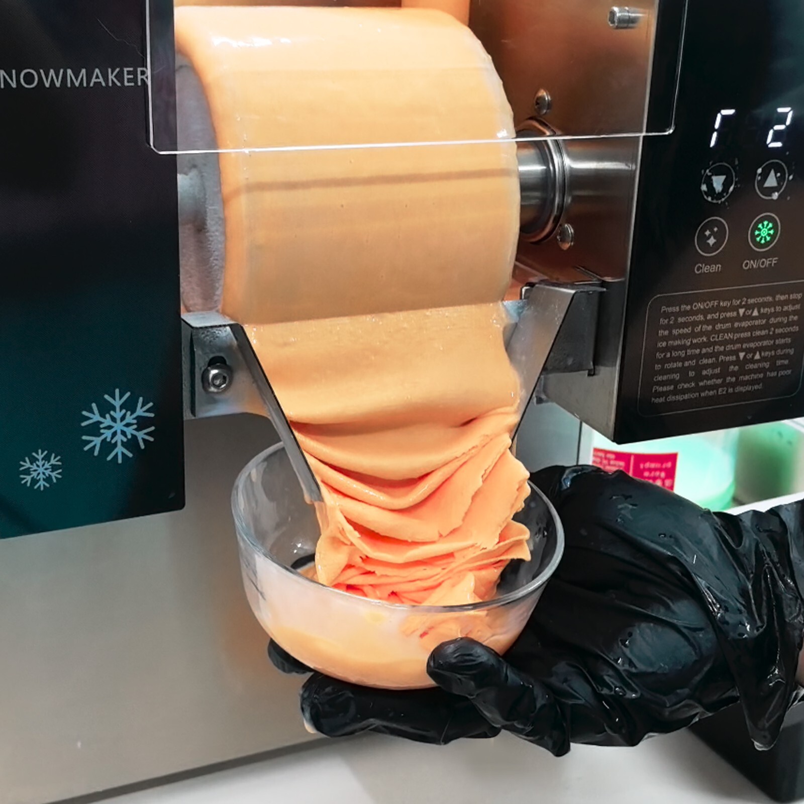 Wixkix Korean Snowflake Ice Machine 176LBS/24H Ice Shaved Maker Air ...