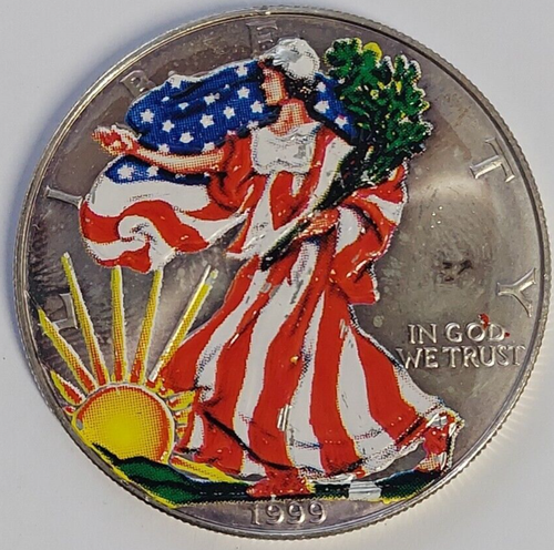 1999 Colorized American Silver Eagle 1 oz Coin (YG517) | eBay