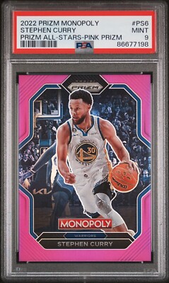 2022-23 Prizm Monopoly Stephen Curry All-Stars #PS6 Pink #/149 PSA 9 ...