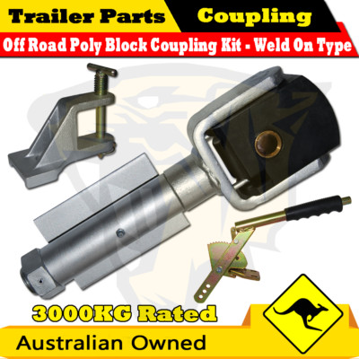 Off Road Poly Block Coupling Kit With Brake Handle and Car Adapter Weld ...