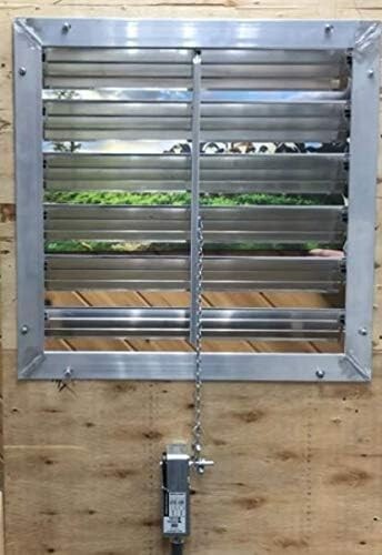 Exhaust/Intake Aluminum Shutter (12" -30" Shutters) (Motor Optional) | eBay