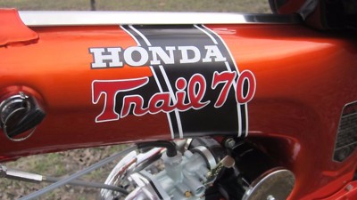 Honda CT70 Trail 70 HKO 2pc. Body/Frame Decal/Sticker Set 70-71 | eBay