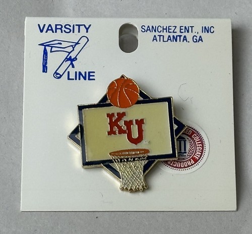 KU KANSAS JAYHAWKS PIN Vintage Basketball 🏀 | eBay