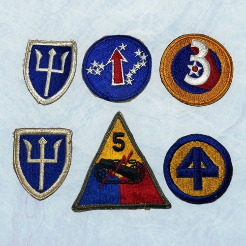 Lot 6 WWII US Army Patches 5th Armored 97th Pacific 3rd Air 44th ...
