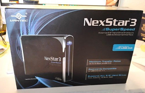 NEX Star 3 Super Speed External 2.5" Hard Drive, NEW, Model NST280S3-BK ...