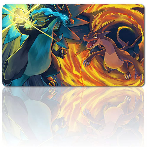 Mega Charizard- Board Game Pokemon Playmat Game Mousepad Play Mat of ...