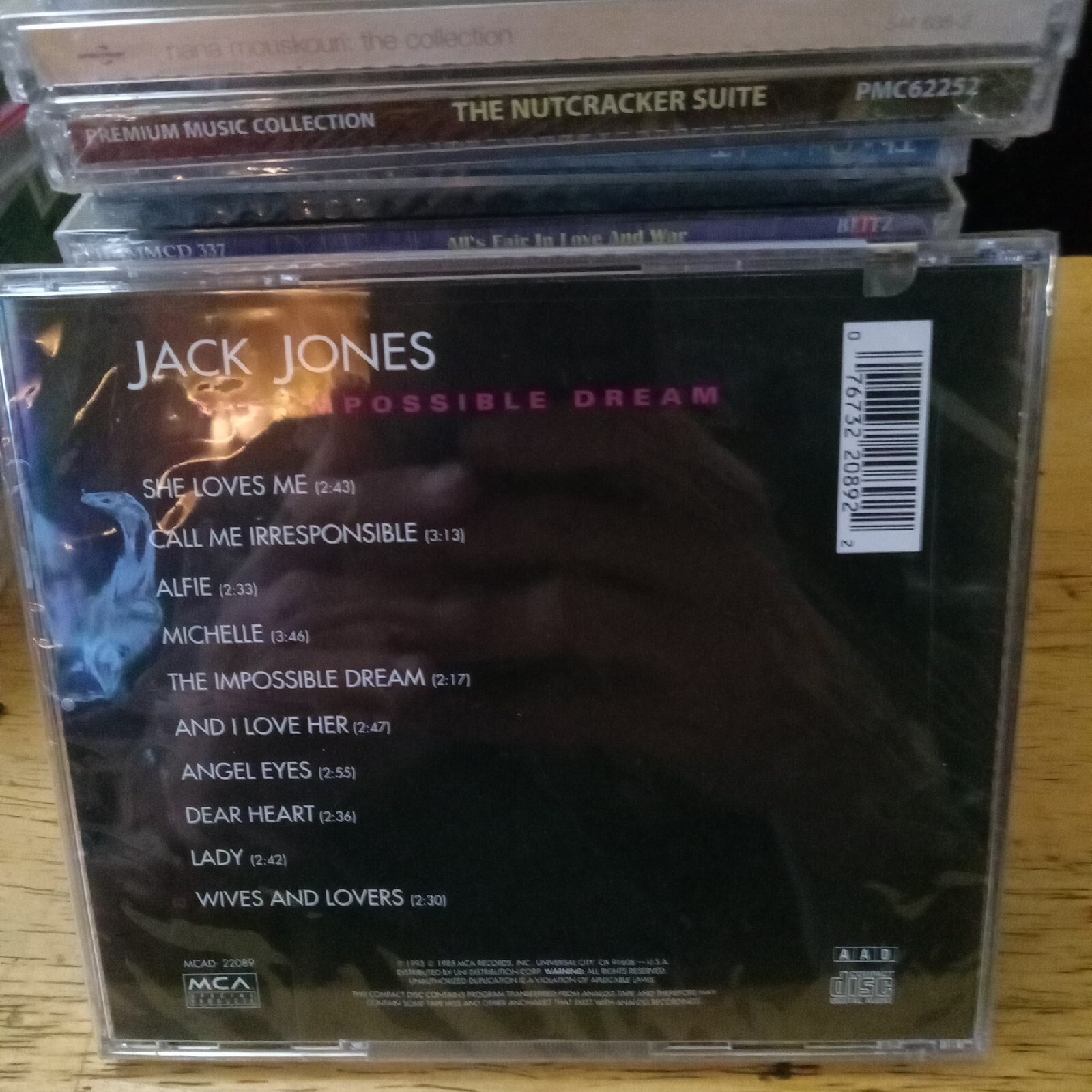 The Impossible Dream [Compilation] by Jack Jones (CD, 1993, Universal ...