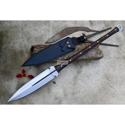 Custom Handmade Carbon Steel Blade Tactical Viking Spear | Hunting ...