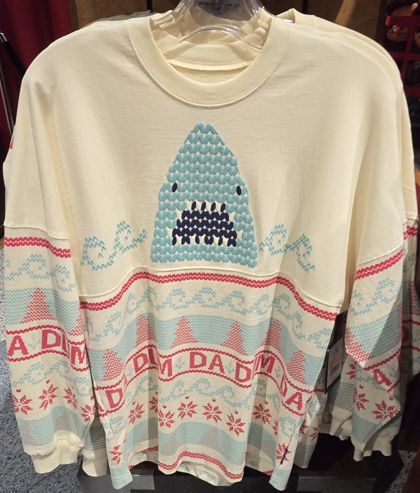 Universal Studios Jaws 2025 Christmas Holiday Spirit Jersey Da Dum X ...