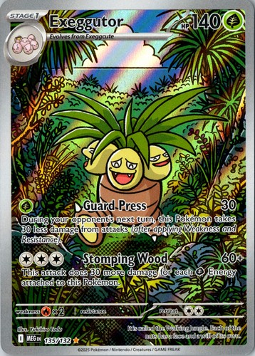 Exeggutor Illustration Rare ME01: Mega Evolution 135/132 NM | eBay