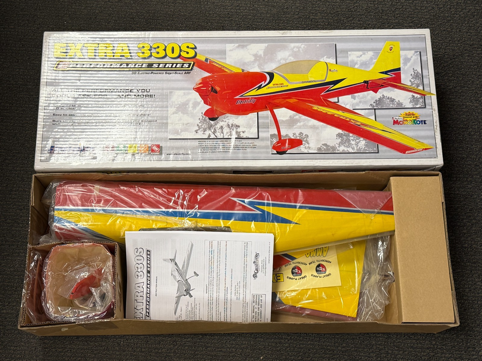 New Great Planes ElectriFly Extra 330 330S Balsa Electric Airplane ARF ...