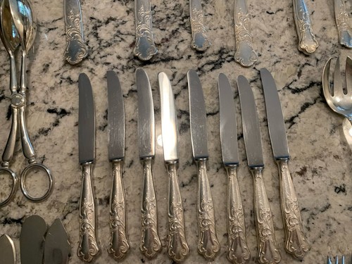 Vintage Rostfrei Solingen Erjo 61 PC Silver Flatware Serving Set ...