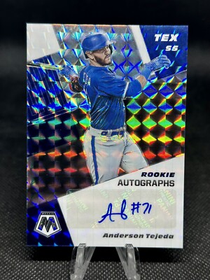 2021 Mosaic Anderson Tejada Mosaic Prizm Rookie Auto RC #RAM-AT Rangers ...