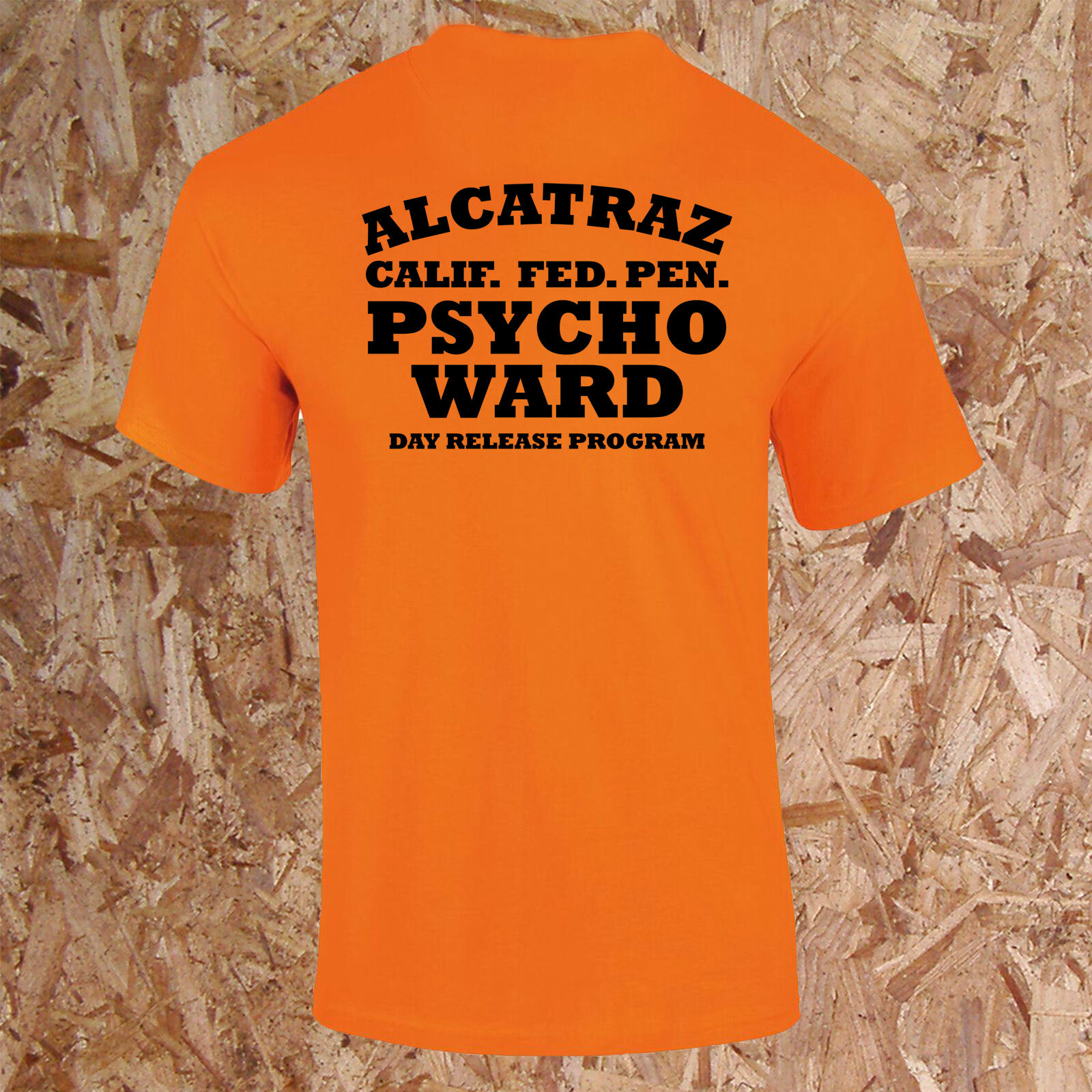 Alcatraz Prisoner Uniform T-Shirt Psycho Ward Halloween Costume Prison ...