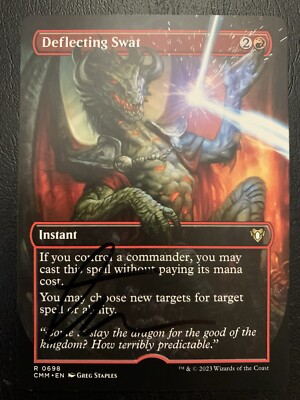 Deflecting Swat Artist Proof Signed Commander Masters CMM MTG | eBay