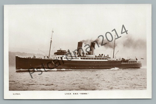 LNER RMS Vienna RPPC Ocean Liner Steamer Ship—Real Photo Antique 1930s ...