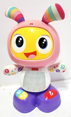 2016 FISHER PRICE BRIGHT BEATS DANCE & MOVE BEATBO PINK ROBOT ABC ...