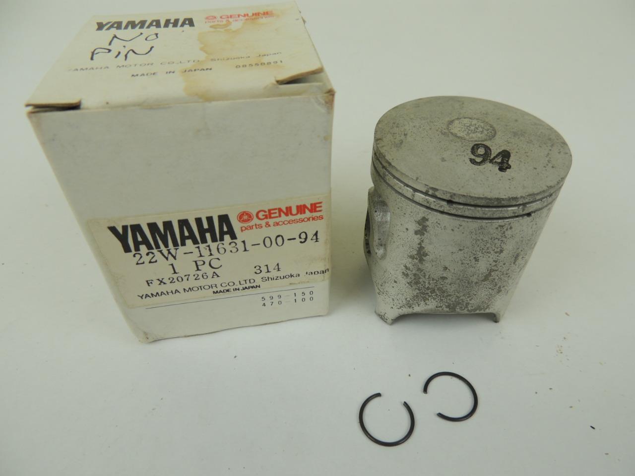 22W-11631-00-94 NOS Yamaha Piston And Clips STD 1983 YZ80K W3482 | eBay