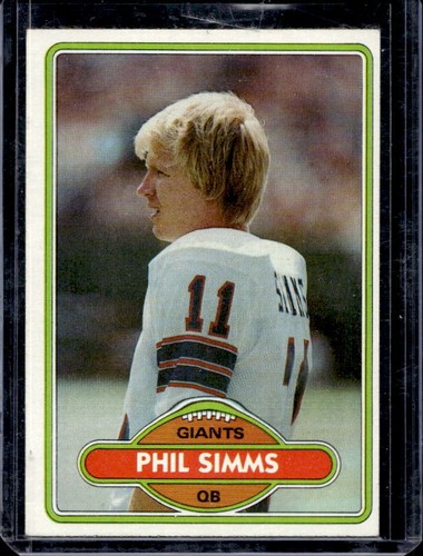 1980 Topps Phil Simms Rookie RC #225 Giants | eBay