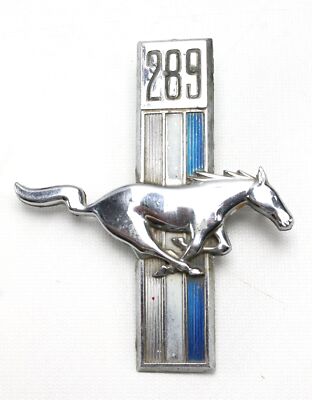 Vintage Mustang 289 Car Emblem Ornament Logo C8ZB-16C229-D Fomoco | eBay