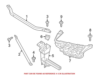 For BMW Genuine Radiator Support Panel Brace Front Right 51647210508 | eBay