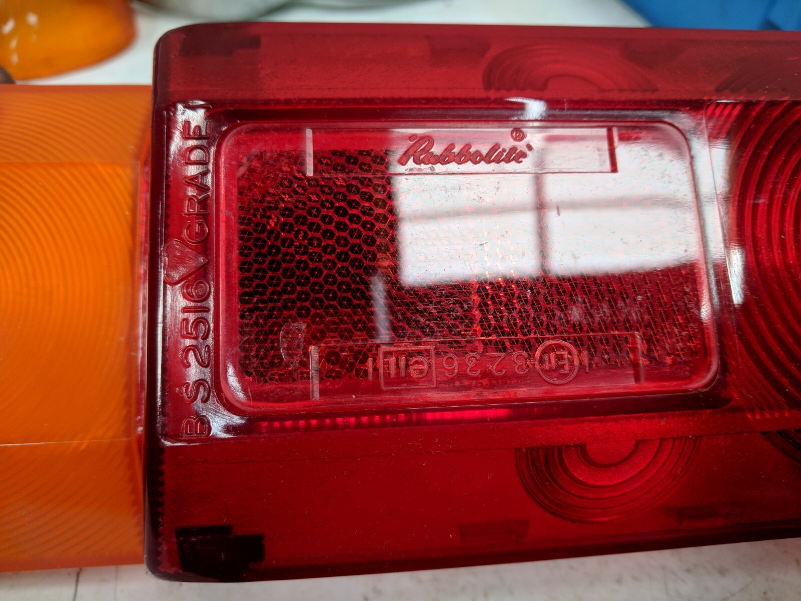RUBBOLITE INDICATOR / TAIL / STOP LIGHT LENS FOR VINTAGE AEC / LEYLAND ...