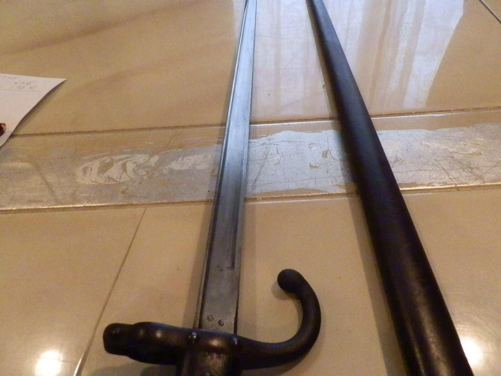 French Army M-1876 Gras Rifle Bayonet 'D'Armes St. Etienne 1878 ...