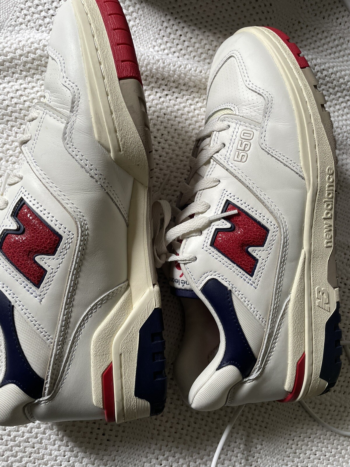 new balance 550 aime leon dore BB550 A3 red navy mens… - Gem