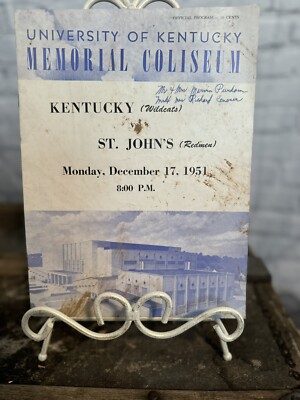 1951 University Of Kentucky Wildcats VS St. John’s Redmen Basketball ...
