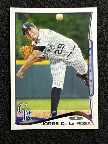 JORGE DE LA ROSA #520 2014 Topps Baseball QTY Colorado Rockies | eBay