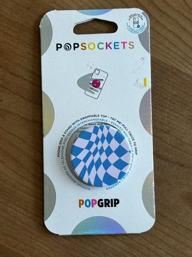 PopSockets Blueberry Checker Phone Grip + Stand Preppy Trendy Pink Blue ...