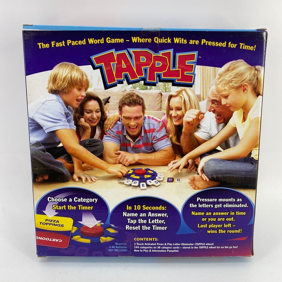 Tapple Fast Paced Strategy Word Family Game by USAopoly Ages 8 Plus 2-4 ...