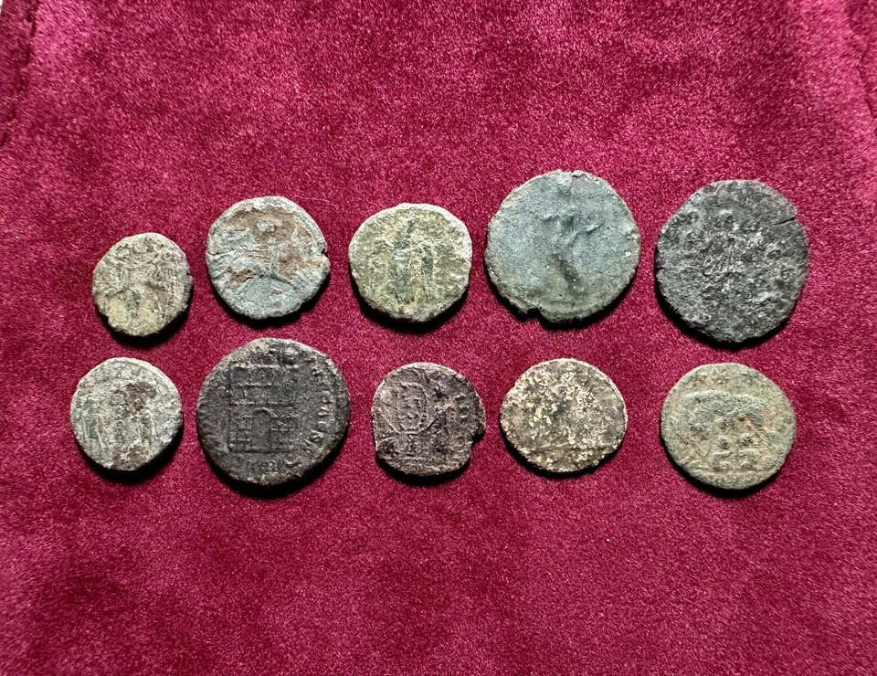 10 Uk Found Roman Bronze Coins Dating To 1st To 4th Centuries A.D | eBay UK