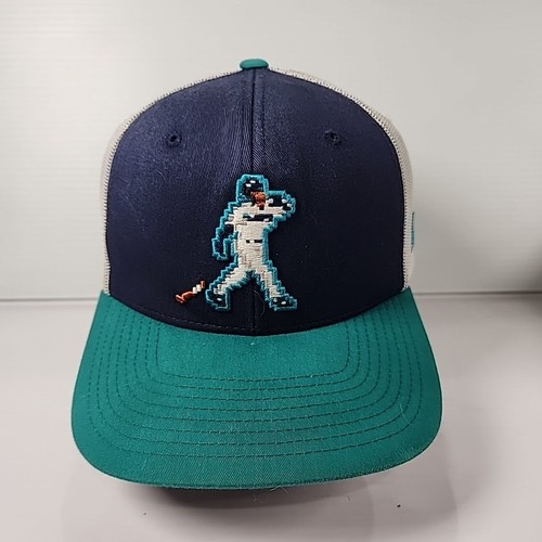 BASEBALLISM Video Game 8 Bit Pixel Ken Griffey Jr. Snapback Baseball ...