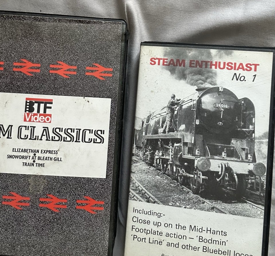 Steam Railway VHS Tapes “The Elizabethan Express” “Snowdrift At Bleath ...