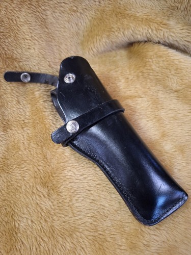 Vintage Bucheimer Perfect Fit B34 Black Leather Holster Used Look ...