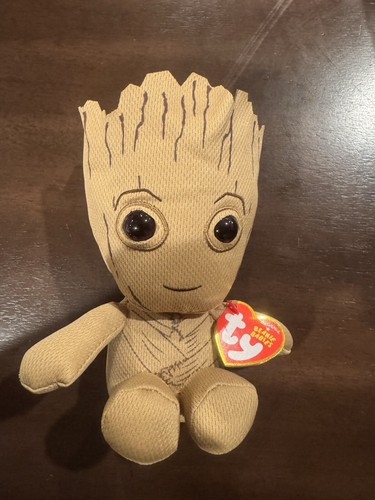 Ty Groot Plush Beanie Babies Marvel Guardians Of The Galaxy Toy ...